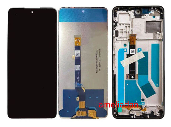 Lcd Display Assembly Frame For Tecno Camon 19 Ci6 Touch Digitizer Screen Glass Replacement ...