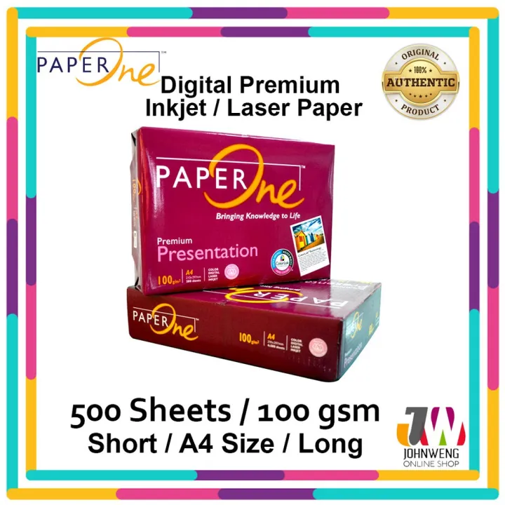 Paper One Digital Premium Paper 1 Ream (Letter,A4,Long) 500 Sheets ...
