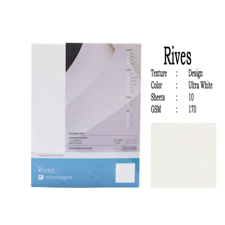 m*(10 Sheets RIVES Texture felt marked Specialty Board Short 170gsm ...