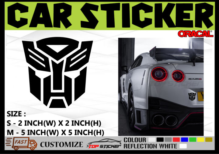 AUTOBOT TRANSFORMERS CAR STICKER | Lazada