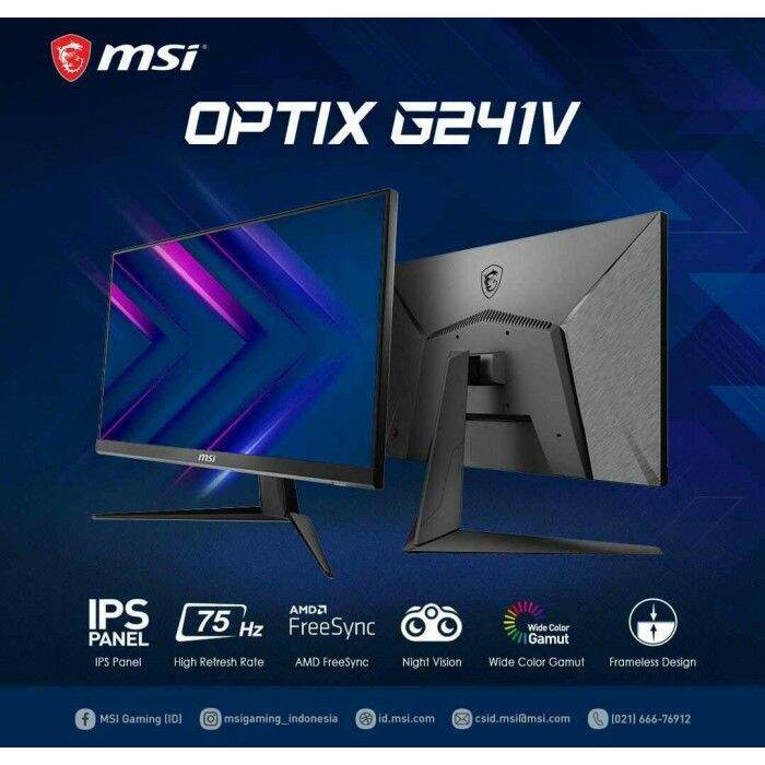 MSi Optix G241V - Gaming Monitor | Lazada Indonesia