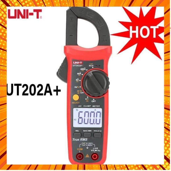 UNI-T UT202A+ 6000 Counts Digital Clamp Meter True RMS Multimeter Clamp ...