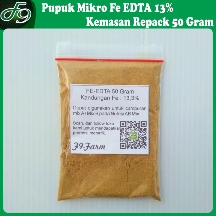 Pupuk Mikro Fe EDTA 13% 50 gram, Hidroponik | Lazada Indonesia