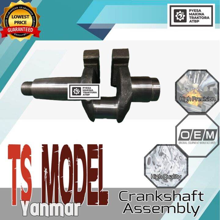 Crankshaft Assembly Assy TS Model Yanmar Diesel Engine TS50 TS60 TS70 TS80 TS105 TS130 TS155 ...