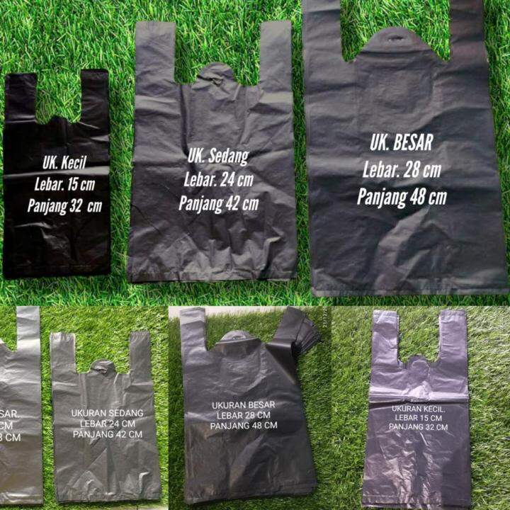 kresek los hitam kiloan ukuran kecil sedang besar 1kg bisa 100-+ lembar ...