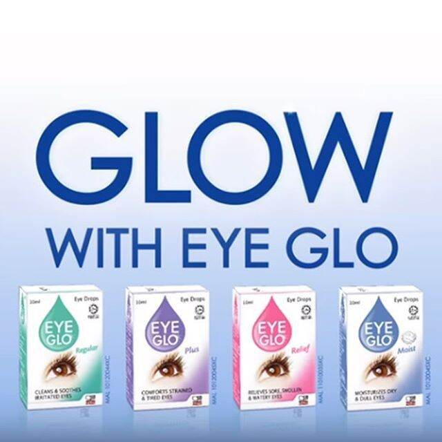 EYE GLO EYE DROPS GLO PLUS REGULAR MOIST RELIEF 10ML | Lazada