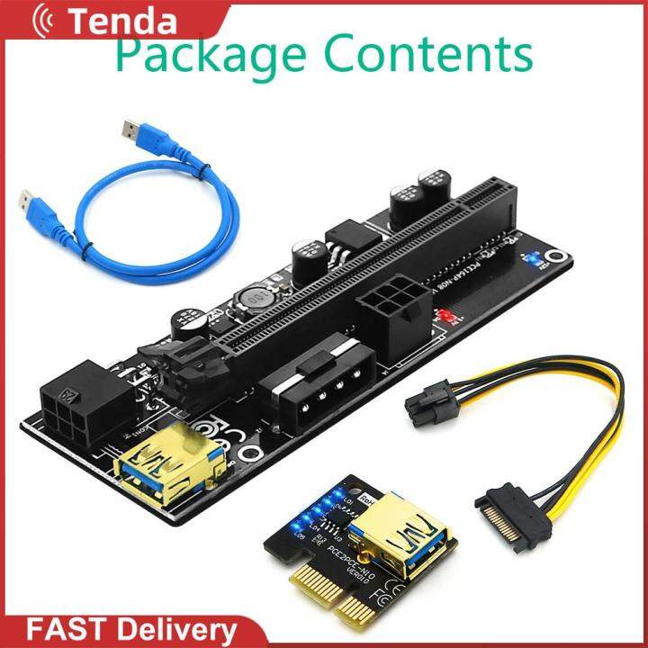 009S-Plus USB PCI-E Riser Card PCI Express 1X to 16X Extender Adapter ...