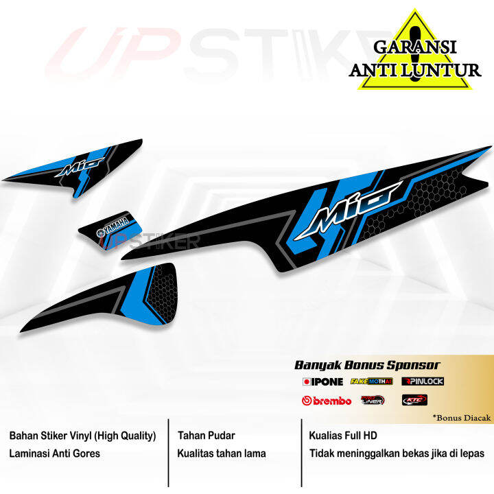 Stiker Semi Full Yamaha Mio Sporty Striping Mio Racing Design | Lazada ...