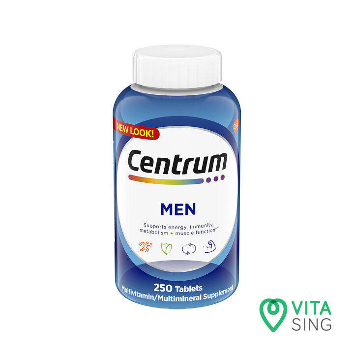 CENTRUM MEN MULTIVITAMIN 250 TABLETS FEB 2024 | Lazada Singapore