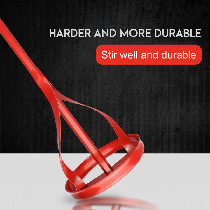 More Durable Hexagon Shaft Plaster Paint Mixer Mixing Paddle Rod For ...