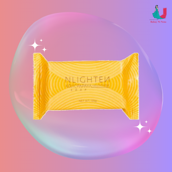100% ORIGINAL 1UP NLIGHTEN KOJIC PAPAYA & GLUTATHIONE SOAP 135g EXP: 12 ...