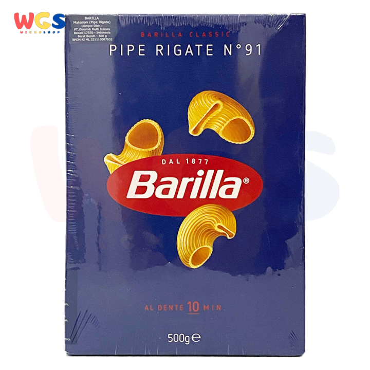 Barilla Pipe Rigate Macaroni 500 gr - Master of Pasta | Lazada Indonesia