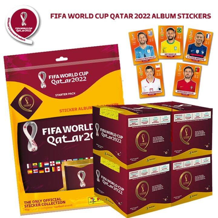 PANINI Official FIFA WORLD CUP QATAR 2022 Stickers Boxes Soccer Stars ...