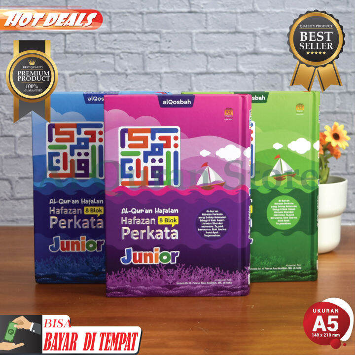 Quran Hafalan Hafazan 8 Blok Terjemah Perkata Junior A5 Hard Cover, Al Quran Terjemahan, Alquran ...