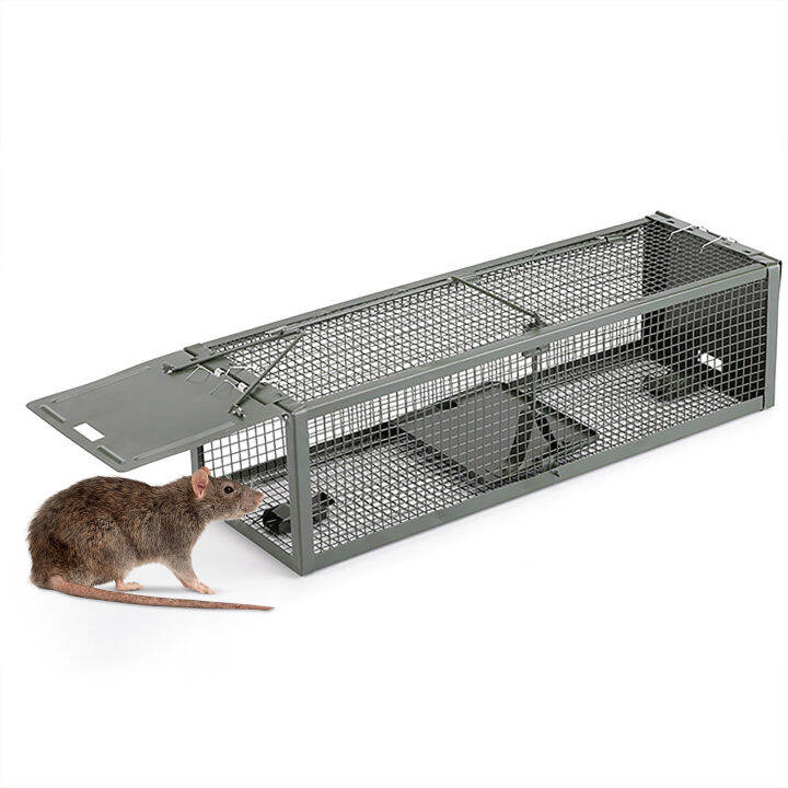 Reusable Double Door Catching Mice Traps Mouse Bait Snap Rodent Catcher ...