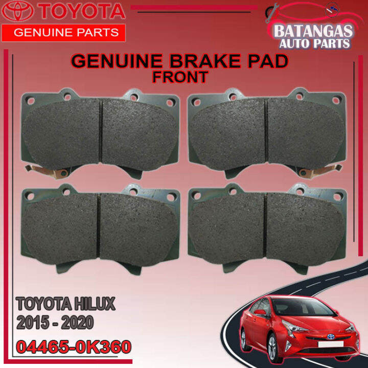 TOYOTA GENUINE BRAKE PAD for Toyota Hilux 2015 - 2020 (FRONT) Part No ...