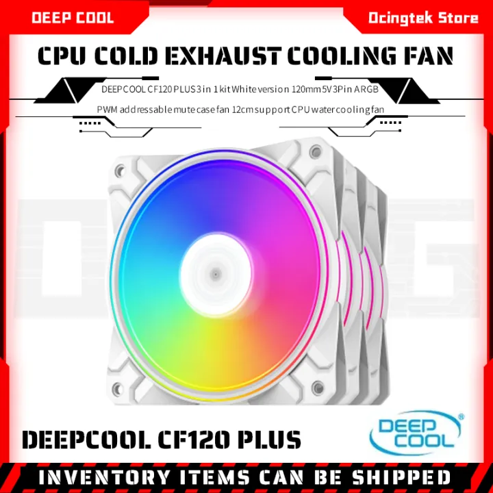 DEEPCOOL CF120 PLUS 3in1 kit White version 120mm ARGB 5V 3Pin PWM ...