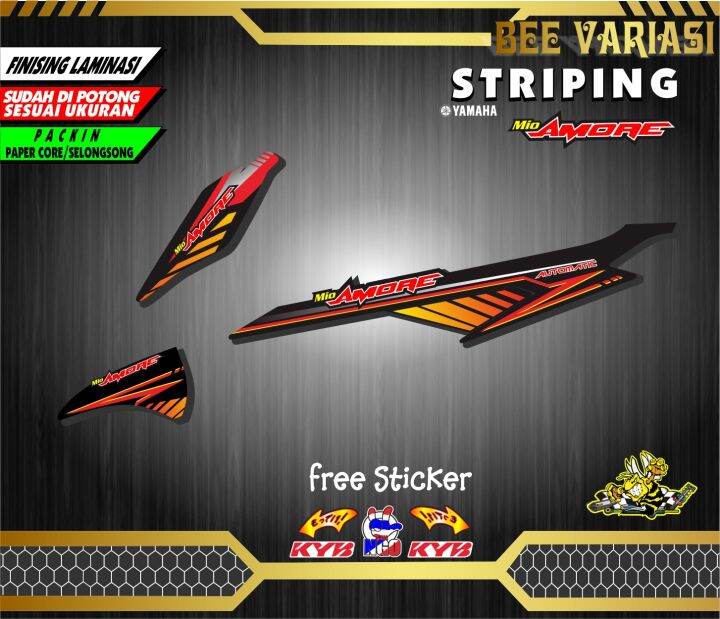 STIKER MIO,SPORTY,original striping mio,amore mio,sticker mio sport ...