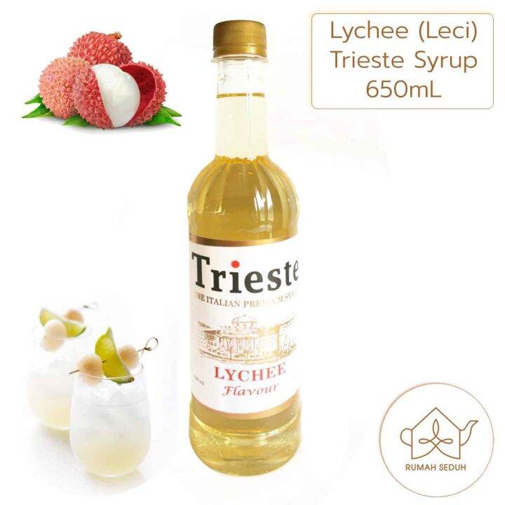 650 mL Trieste Lychee Syrup - Sirup Litchi - Sirop Leci Letci Strop ...
