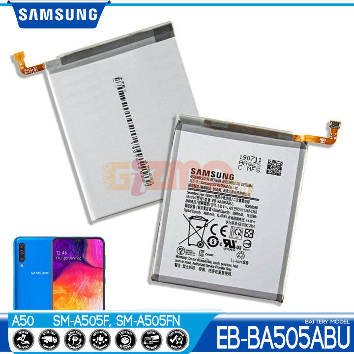 Battery EBBA505ABU Model Replacement Samsung Galaxy A50 SM-A505F/DS ...
