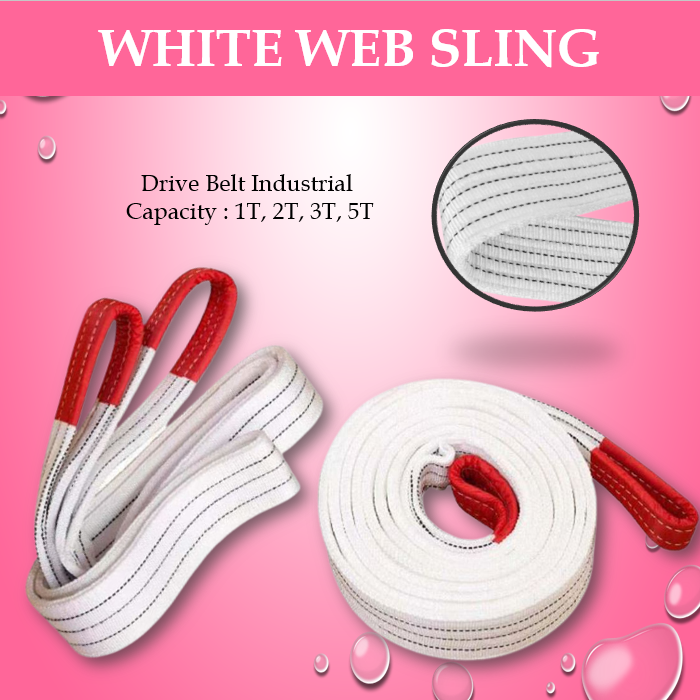 Hoisting Machine Flat Web Lifting Belt 1T-5T Drive Belt Industrial Site ...