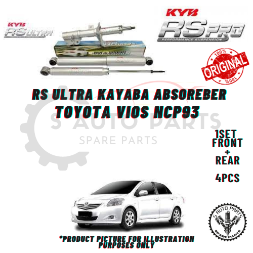 TOYOTA VIOS NCP93 (FRONT+REAR) KAYABA (KYB) RS-ULTRA HEAVY DUTY & HIGH-PERFORMANCE SHOCK ...