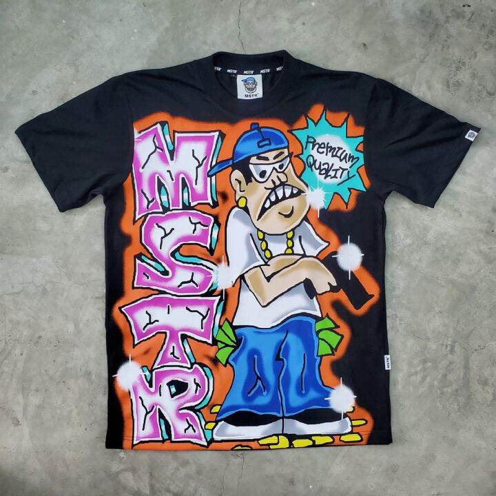 MSTR Co. - AIR BRUSH COLLECTION "THUG" TSHIRT (BLACK) | Lazada PH