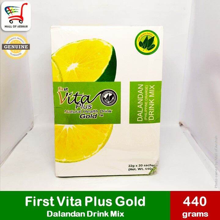 [Authentic] First Vita Plus Natural Health Drink GOLD – Dalandan Drink Mix (20 sachets | 440g ...