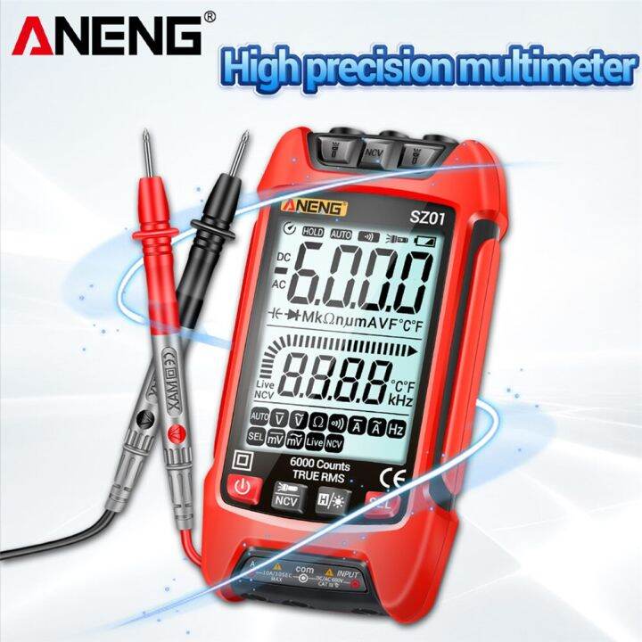ANENG SZ02 SZ01 Digital Multimeter 6000Count True RMS Auto Electrical Capacitance Meter DC AC ...