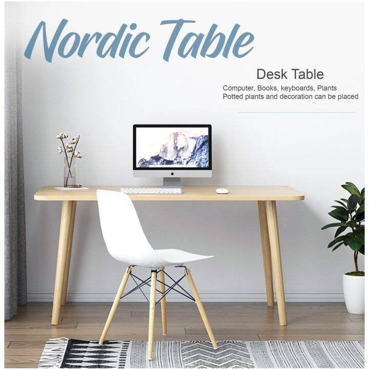 Nordic style desk office table desktop home student desk simple modern ...