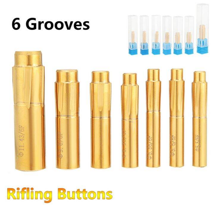 6 Flutes Grooves Spiral Reamer 5.5-11.43mm Push Rifling Button Chamber ...