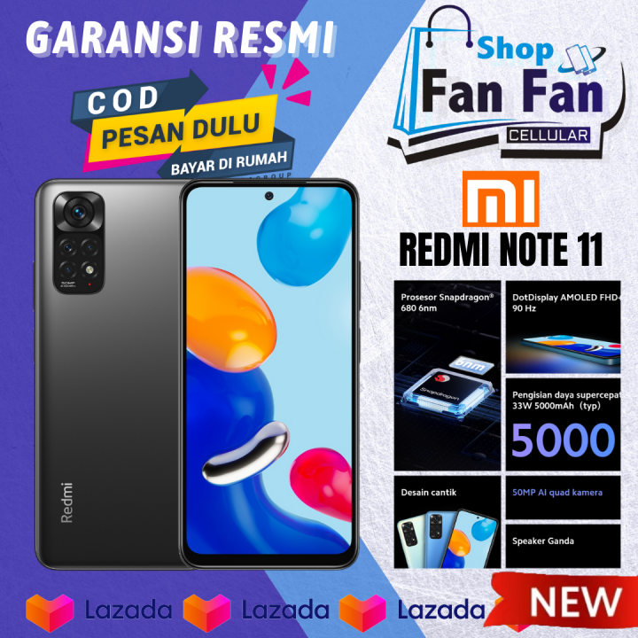 Xiaomi Redmi Note 11 Snapdragon® 680 50MP AI Quad Kamera Layar AMOLED ...