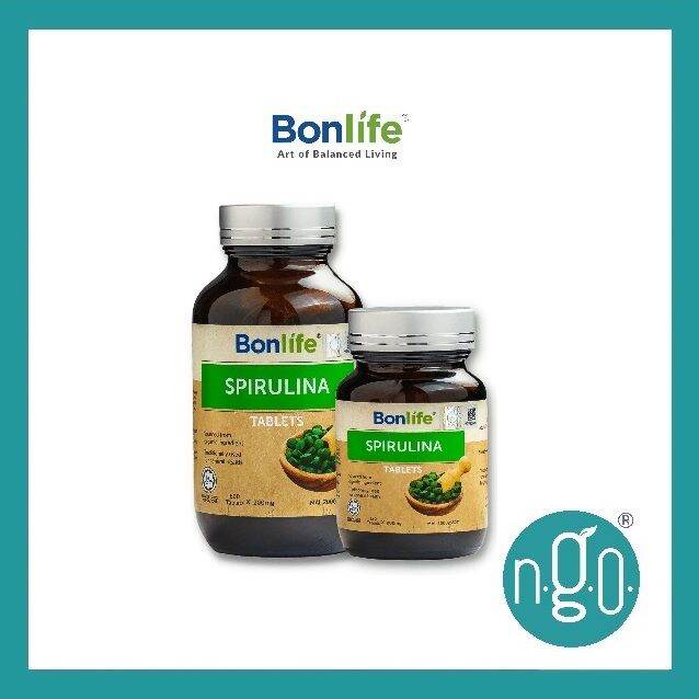 Bonlife Spirulina Tablet (200mg x 600s + 120s) | Lazada