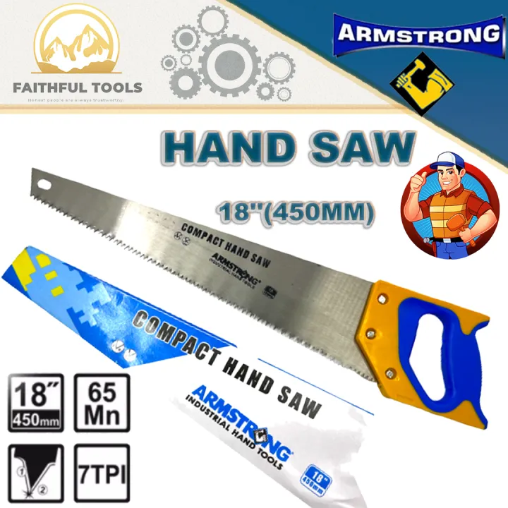 Armstrong Hand Saw 18 Heavy Duty Wood Saw Lagaring Kahoy Original Lazada Ph