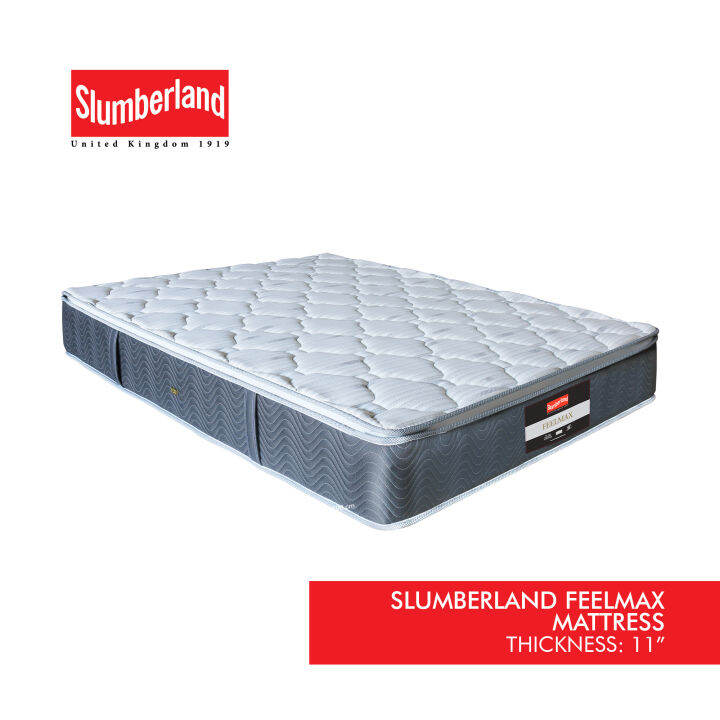 Slumberland Feelmax Mattress Thickness: 11" Posture Springing System 5" | Lazada PH