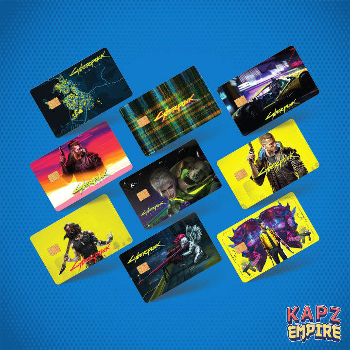 CyberPunk ATM Bank Sticker Card Cover Access Touch n Go Skin Bank Debit ...