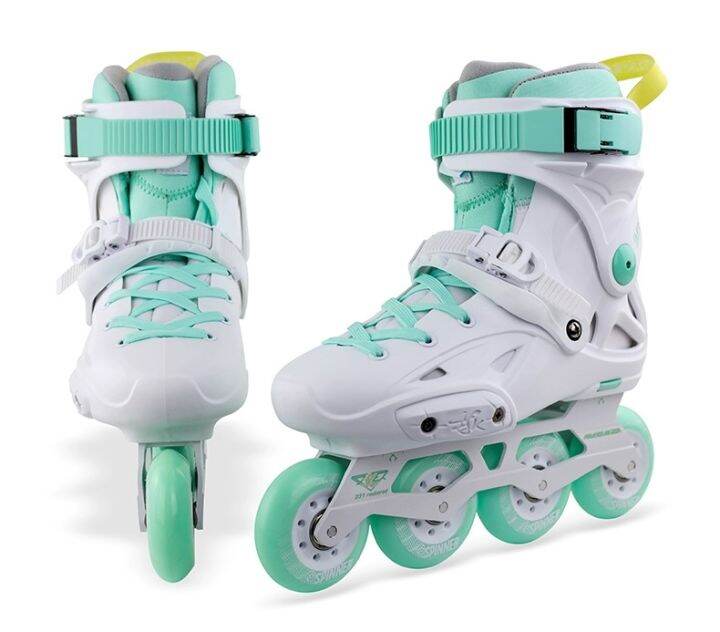 professional cute color hard shell figure fsk inline skates adult man ...