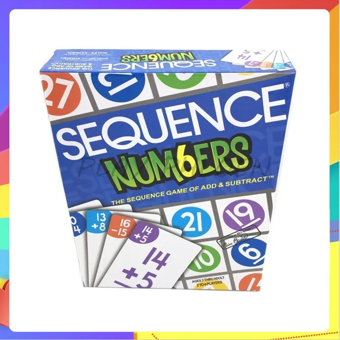 Sequence : Number Board Game (อย่างดี) - บอร์ดเกม Num6ers เกมฝึกภาษาอังกฤษ เกมส์เสริมพัฒนาการ ...