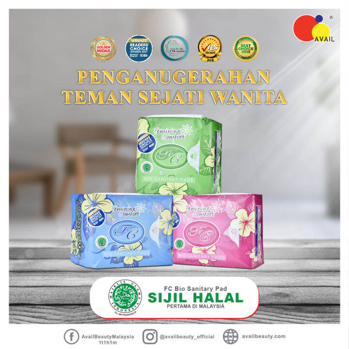 READY STOCK Avail FC Bio Sanitary Pad | Lazada