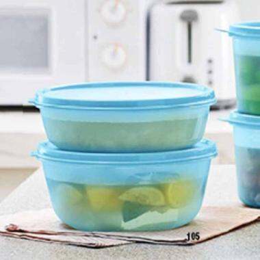 Tupperware Modular Bowl (2) kotak makan mangkok bulat ada tutup 2 ...