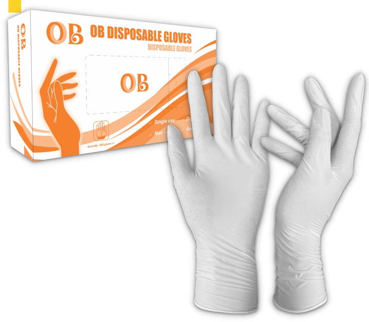OB Disposable medical gloves latex rubber plastic - Powder Free | Lazada