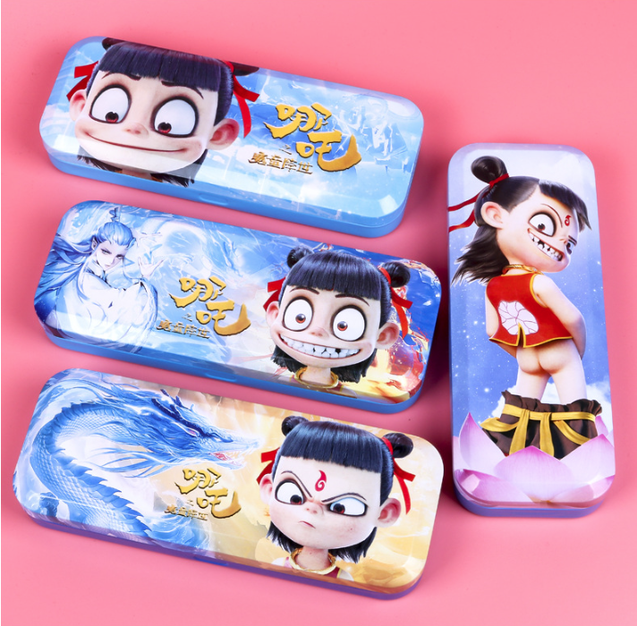 Children Pencil Boxes Kids Ruler Eraser Mathematical Formula Cartoon ...