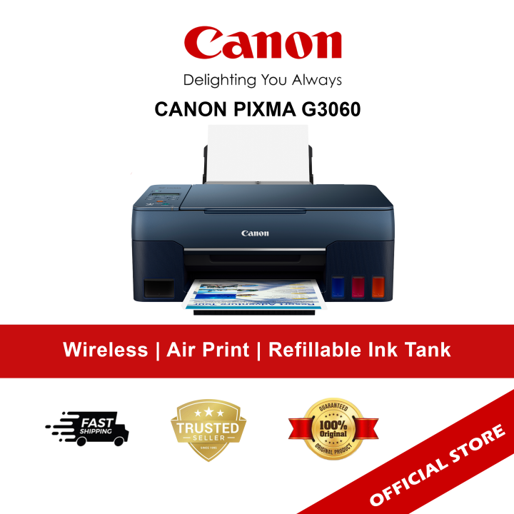 Canon PIXMA G3060 Navy Inkjet Printer | Lazada Singapore