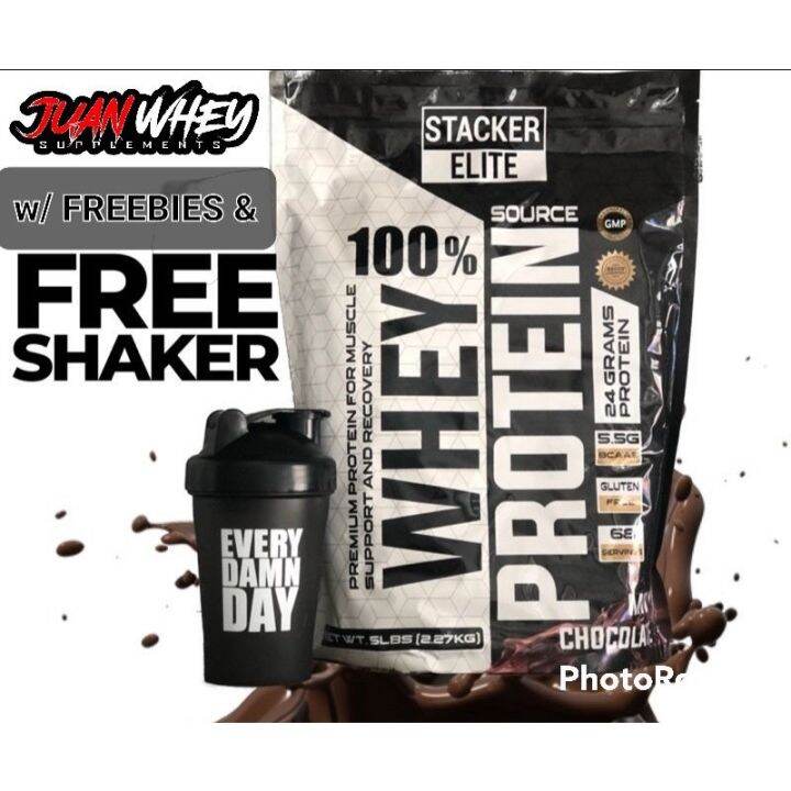 STACKER ELITE WHEY PROTEIN 5LBS 68 Servings Muscle Support and Recovery ...