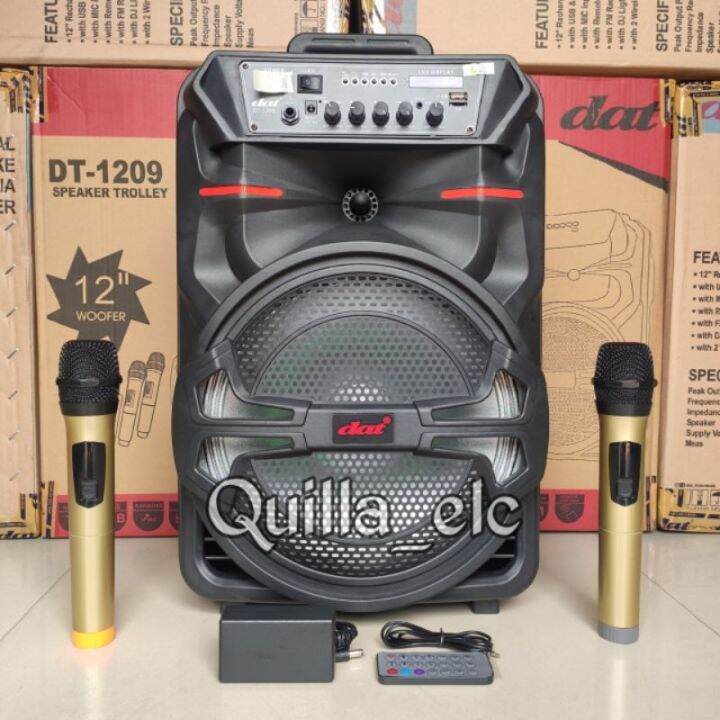 Speaker Portable 12 inch DAT DT 1209 Original Bluetooth | Lazada Indonesia