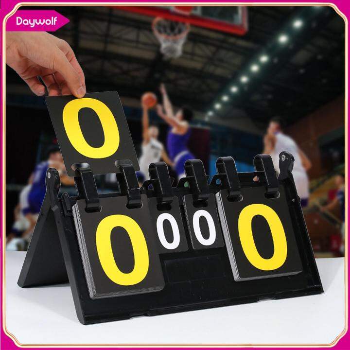 Daywolf Tabletop Score Flippers Sports Scoreboard for Coaches Tennis ...