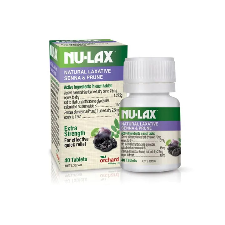 Nulax Natural Laxative Tablets with Senna and Prunes 40 Tablets | Lazada PH