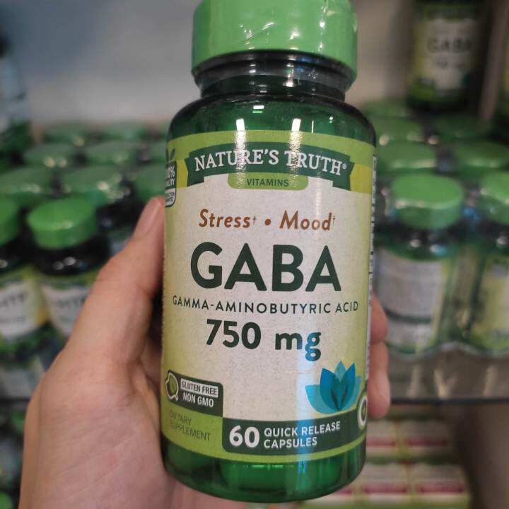 Nature's Truth Vitamins Stress, Mood GABA 750 mg 60 Capsules Expiry Date 12/2024 | Lazada PH