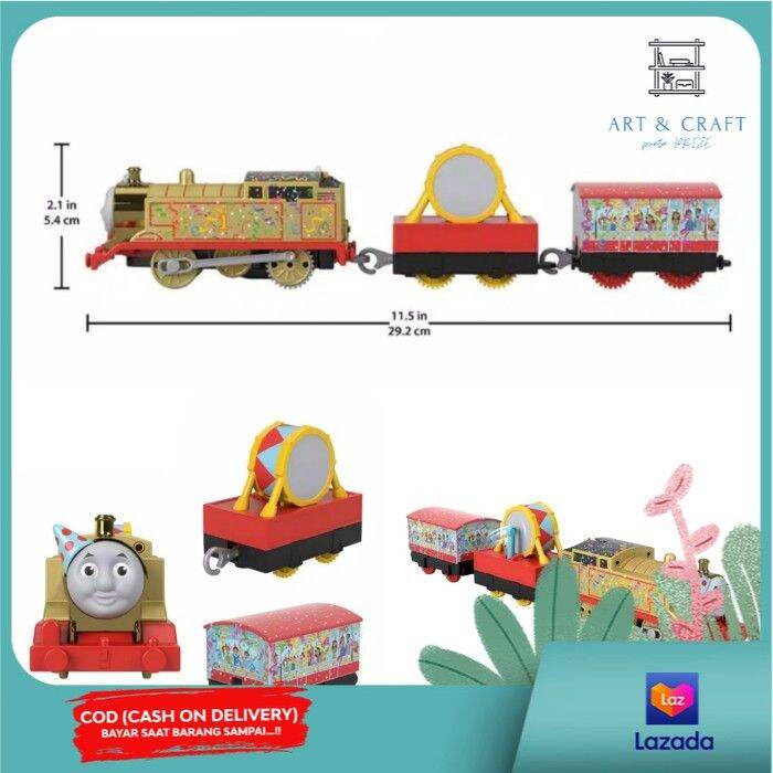 GOLDEN THOMAS Thomas and Friends TRACK MASTER MOTORIZED kereta gandeng ...