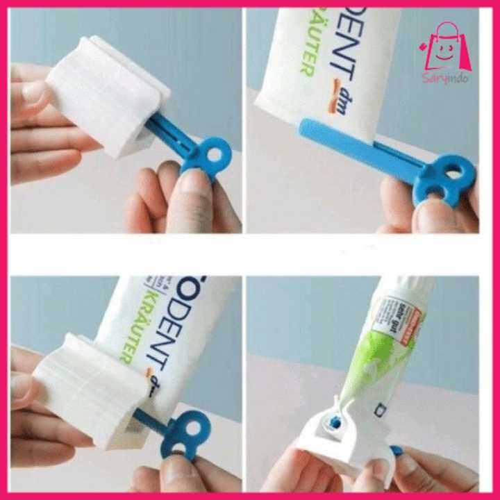 ALAT JEPIT ROLL PENEKAN ODOL / DISPENSER ALAT PENCET PUTAR MANUAL PASTA ...